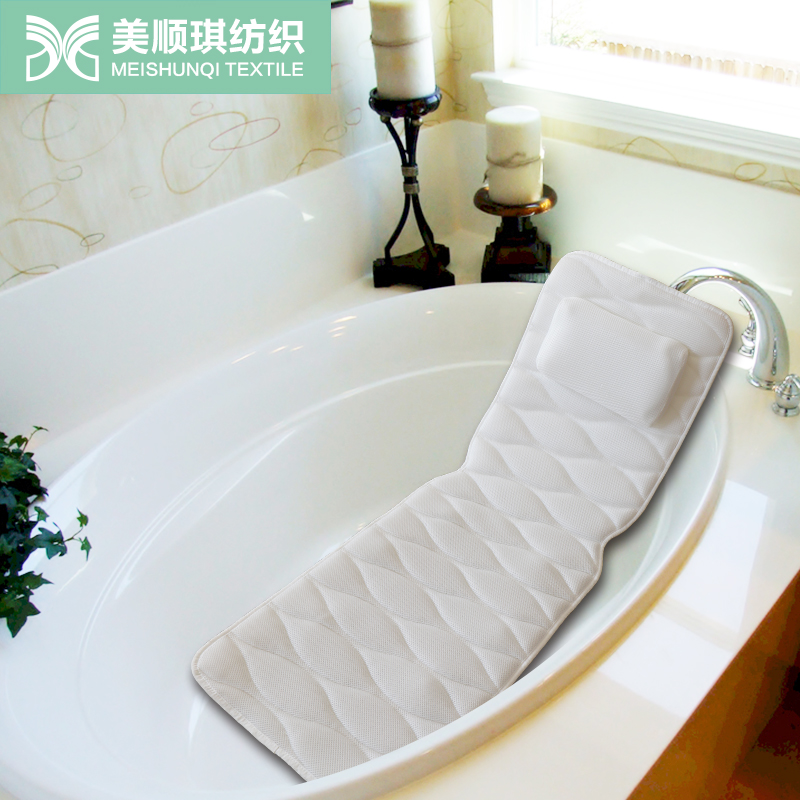 Bathroom Ware, Bath Pillow With 3d Mesh Fabric, Non-Slip 3d Air Mesh ...